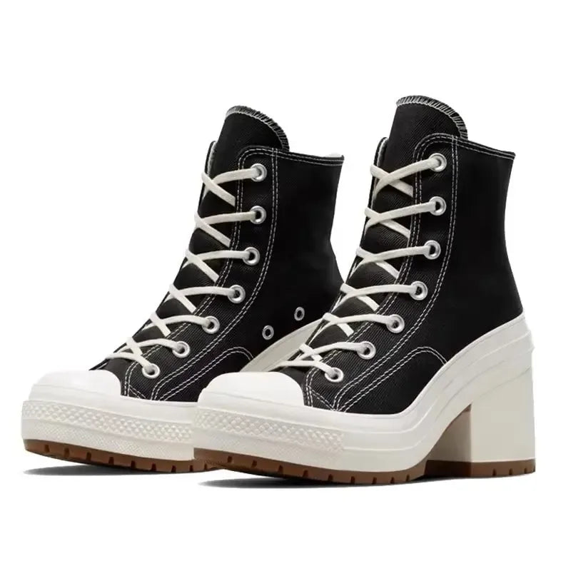 Damen High Top High Heel Sneaker im klassischen Look – JLR Design