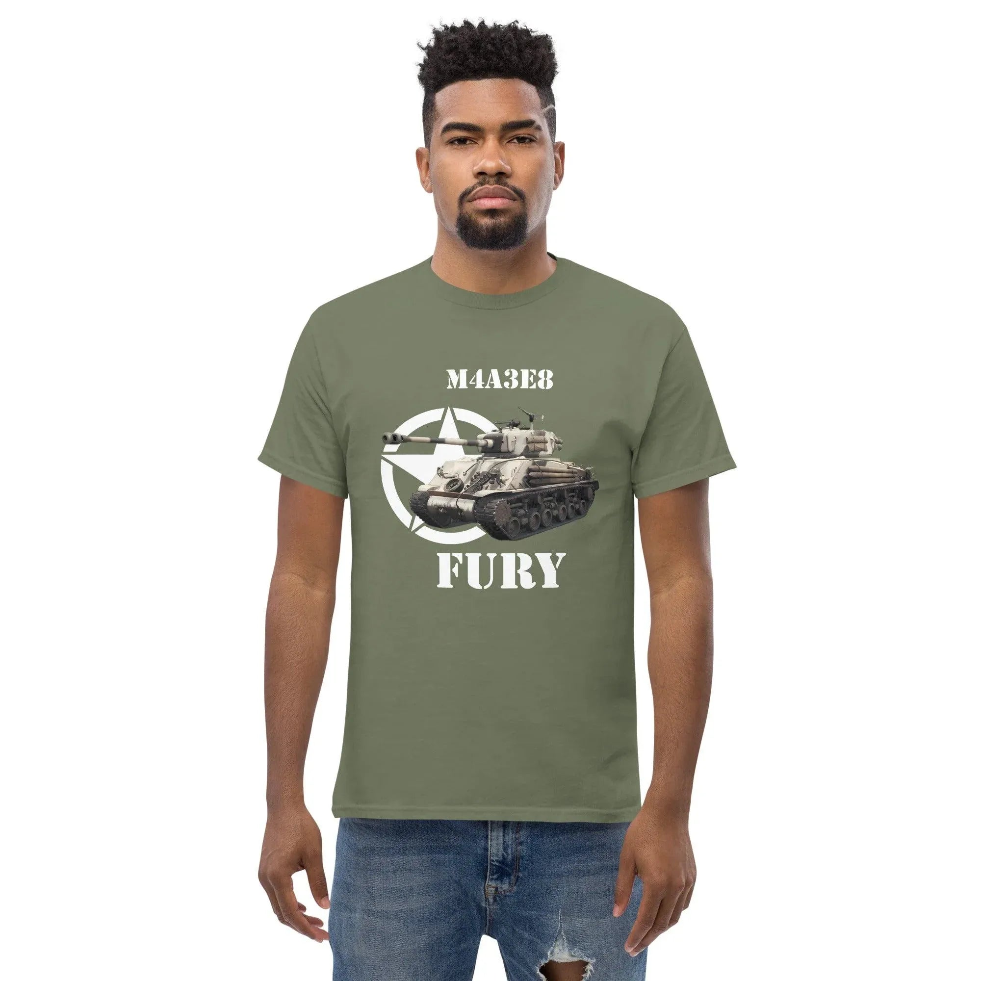 Sherman M4A3E8 Fury Panzer Herren T-Shirt – JLR Design